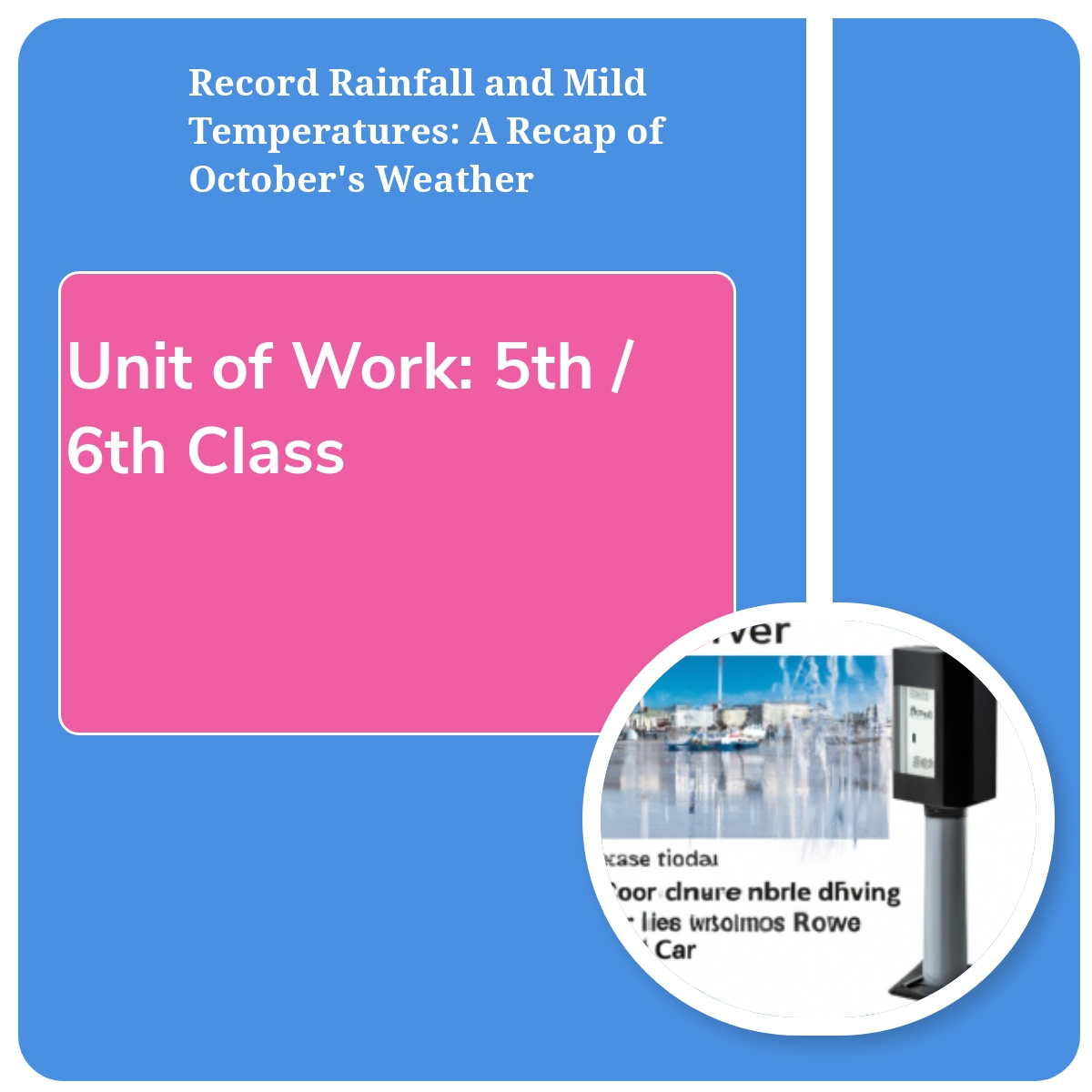 Unit of Work (5th / 6th Class): Record Rainfall and Mild Temperatures ...
