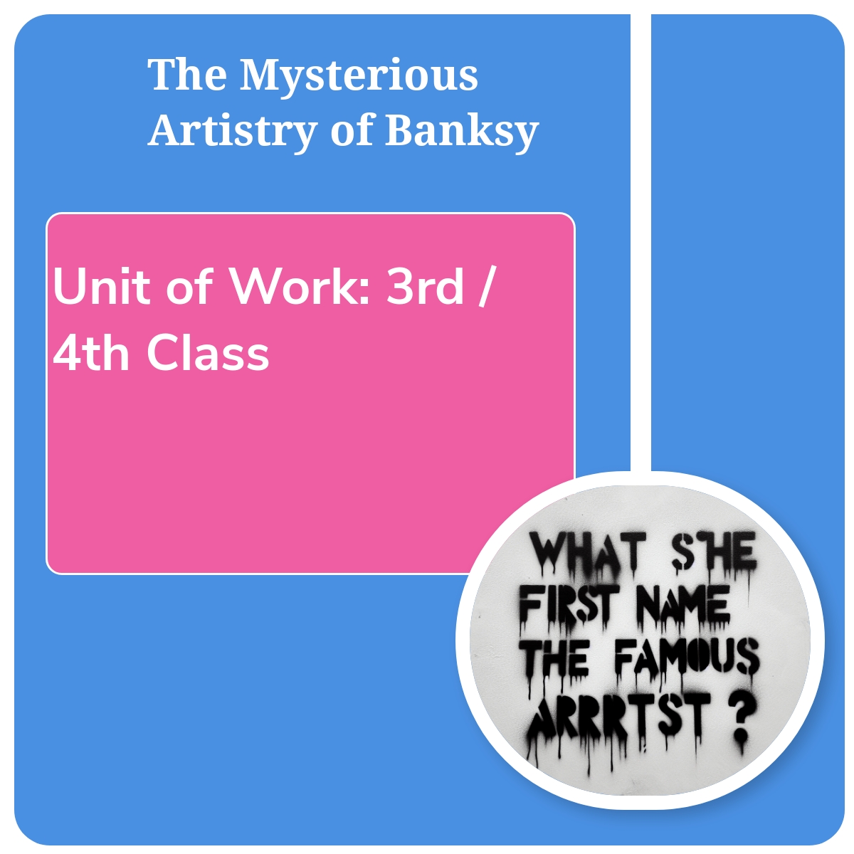 Unit of Work (3rd / 4th Class): The Mysterious Artistry of Banksy ...